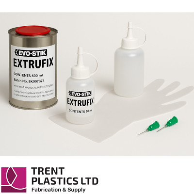 Extru Fix - Acrylic Bonding Adhesive Solvent Weld Cement Glue - Perspex ...