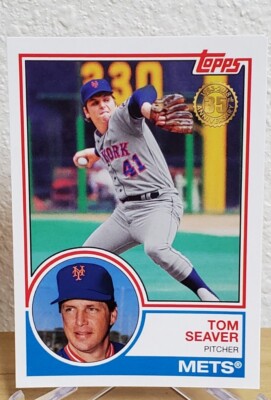 Tom Seaver 2018 Topps Baseball New Era Hats Promo 1983 Variation #T83 ...