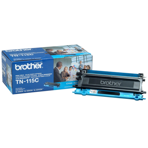 Brother DCP-9040CN (TN115C) Cyan Original Toner High Yield (4,000 Yield ...