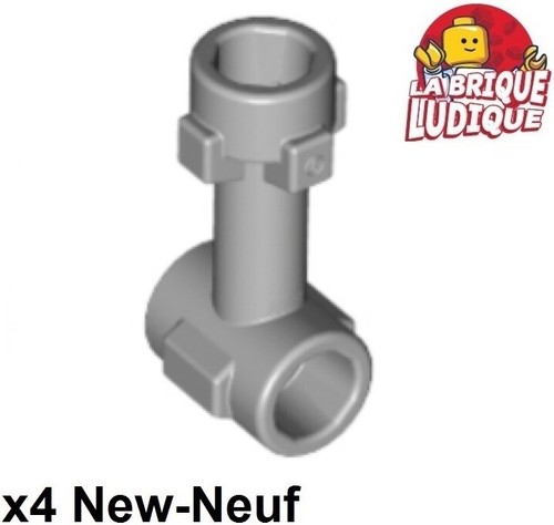 Lego 4x Bar 1L Top Stud 2 Side Studs pipe gris/light bluish gray 92690 ...