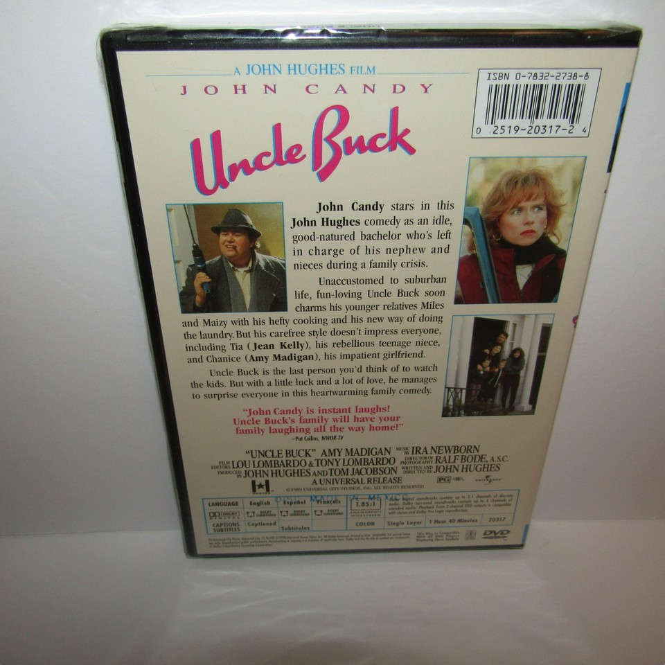 Uncle Buck DVD 1989 John Candy Movie Brand New and Sealed Widescreen | eBay