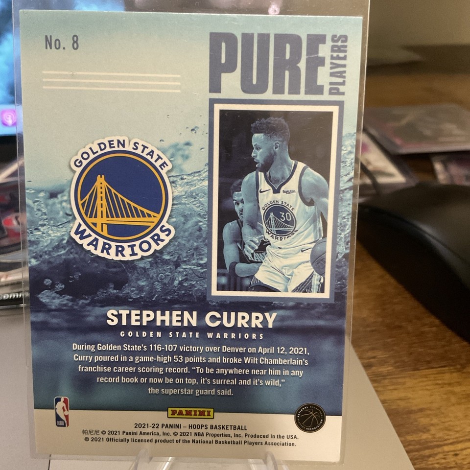 2021 NBA Hoops Stephen Curry Pure Players Insert | eBay