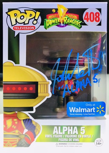 Funko Pop: Power Rangers Alpha 5 #408 Walmart (signed Joshua Seth) JSA ...