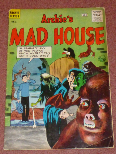 ARCHIE'S MADHOUSE #16 - Monster cover (Archie Publications, 1961, VG ...