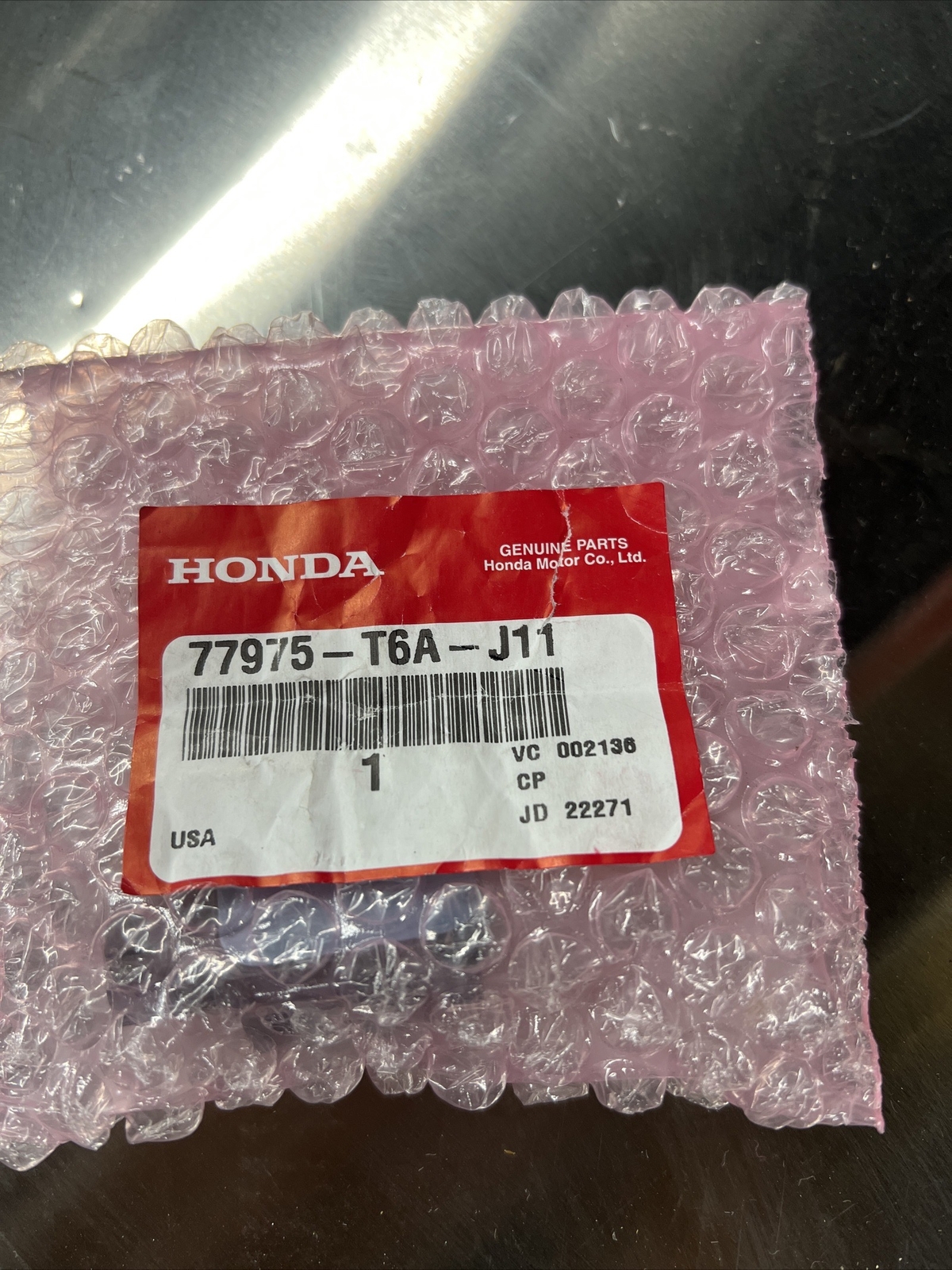 OEM Genuine Honda Sensor Assembly 77975-T6A-J11 BRAND NEW SEALED FREE ...