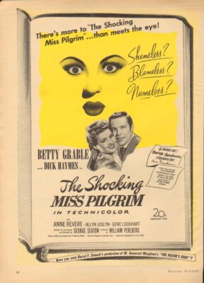 1947 MUSICAL BETTY GRABLE DICK HAYMES ANNE REVER ALLYN JOSLYN FILM ...