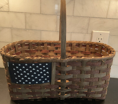 Vintage Large Country Flag Basket | eBay