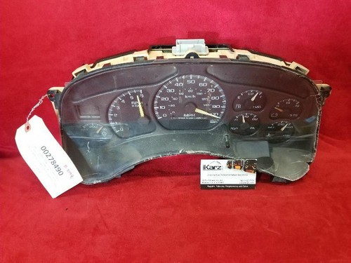 Speedometer Cluster MPH US Market 4 Speed Fits 00-02 SIERRA 2500 PICKUP ...