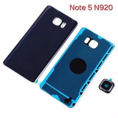 For Samsung Galaxy Note 5 Back Battery Door Glass Cover Replacement ...