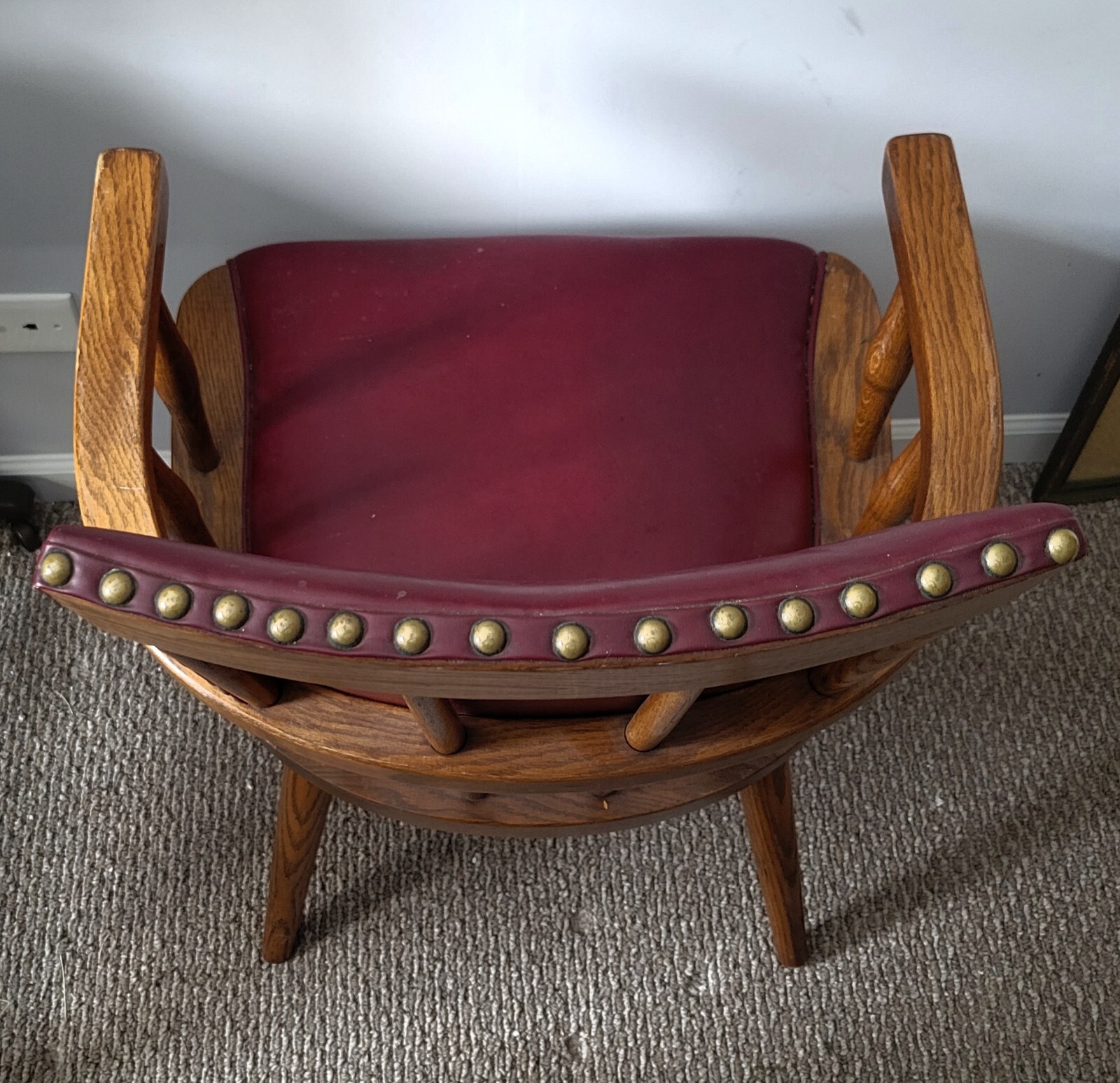 Vintage SET of 4 BUCKSTAFF Oak Arm CHAIRS 1969 | eBay