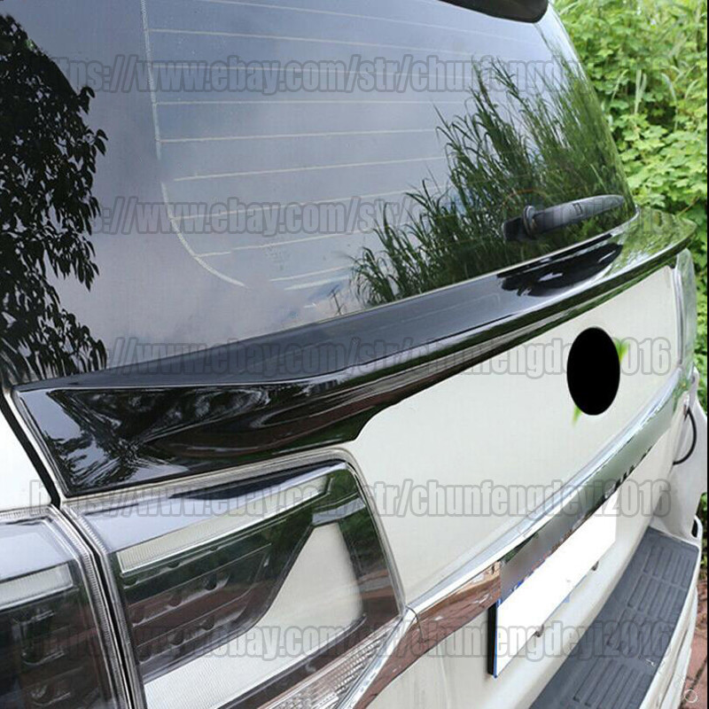 For Land Cruiser LC200 2016-2021 Glossy Black Car Rear Trunk Spoiler ...