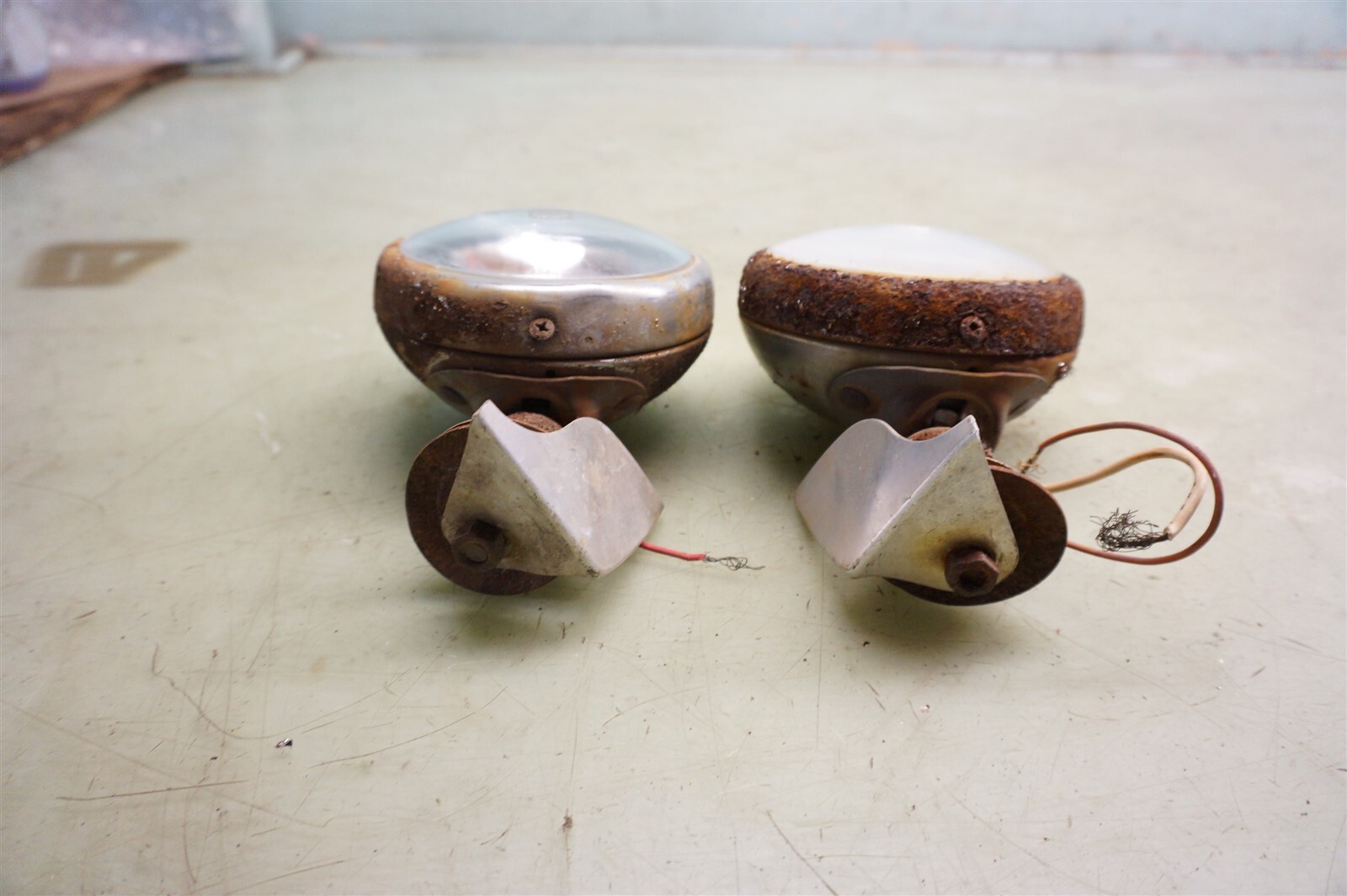 Harley knucklehead Old Spot Lights Panhead Flathead UL FL EL FLH *TZ17 ...
