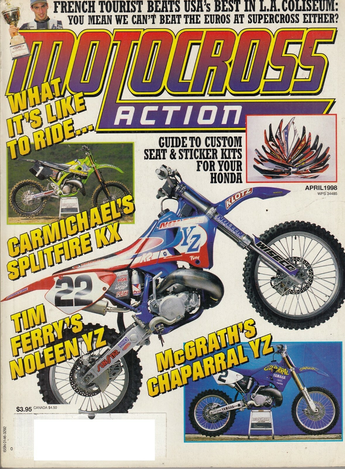 MOTOCROSS ACTION – April 1998 – McGrath's YZ250 / Tim Ferry's YZ250 ...