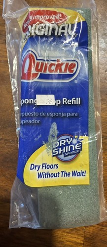 Original Quickie Automatic Sponge Mop Refill Blue Dry Shine Fit Mop #050 | eBay