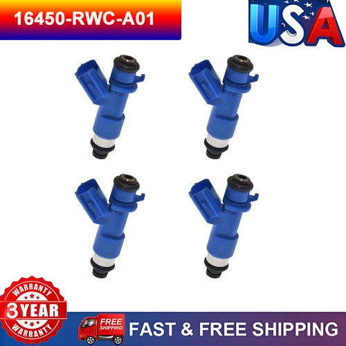 Set of 4 Fuel Injectors fit for 2007-2012 Acura RDX 2.3L Turbo 16450 ...