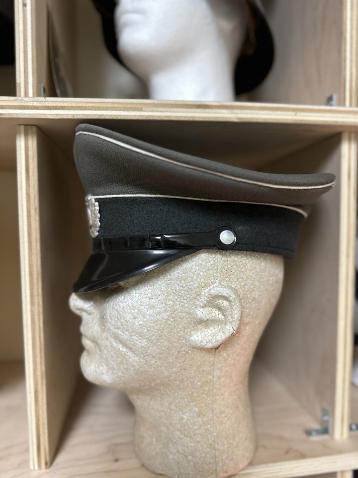 WW2 Saddle Shaped East German Army Visor Cap ( Size 55) NVA | eBay