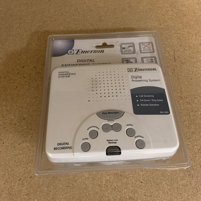 Emerson Digital Answering System Answer Machine EM1200 Old Stock for ...