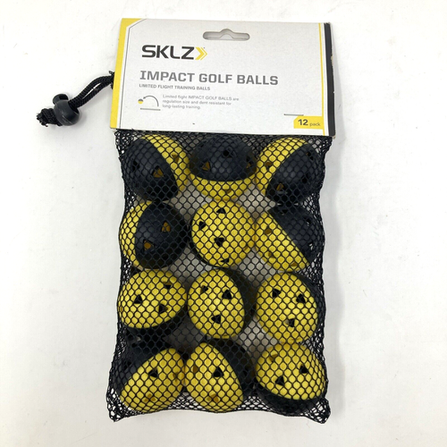 SKLZ Limited-Flight Practice Impact Golf Balls, 1-Package Of 12 Balls ...