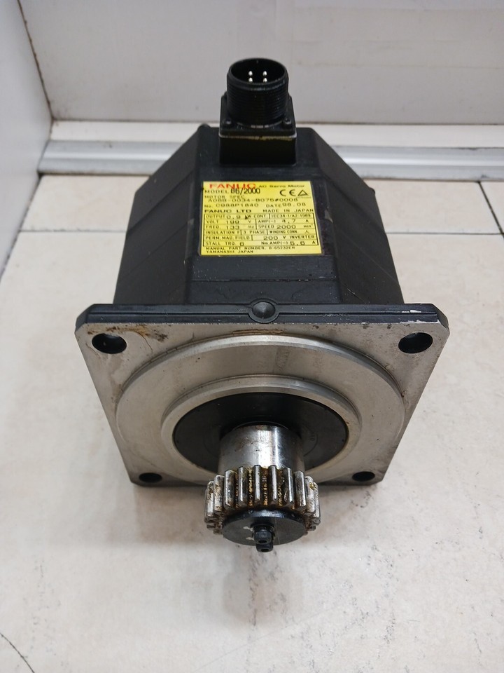 FANUC A06B-0034-B075 #0008 SERVO MOTOR, WARRANTY | eBay