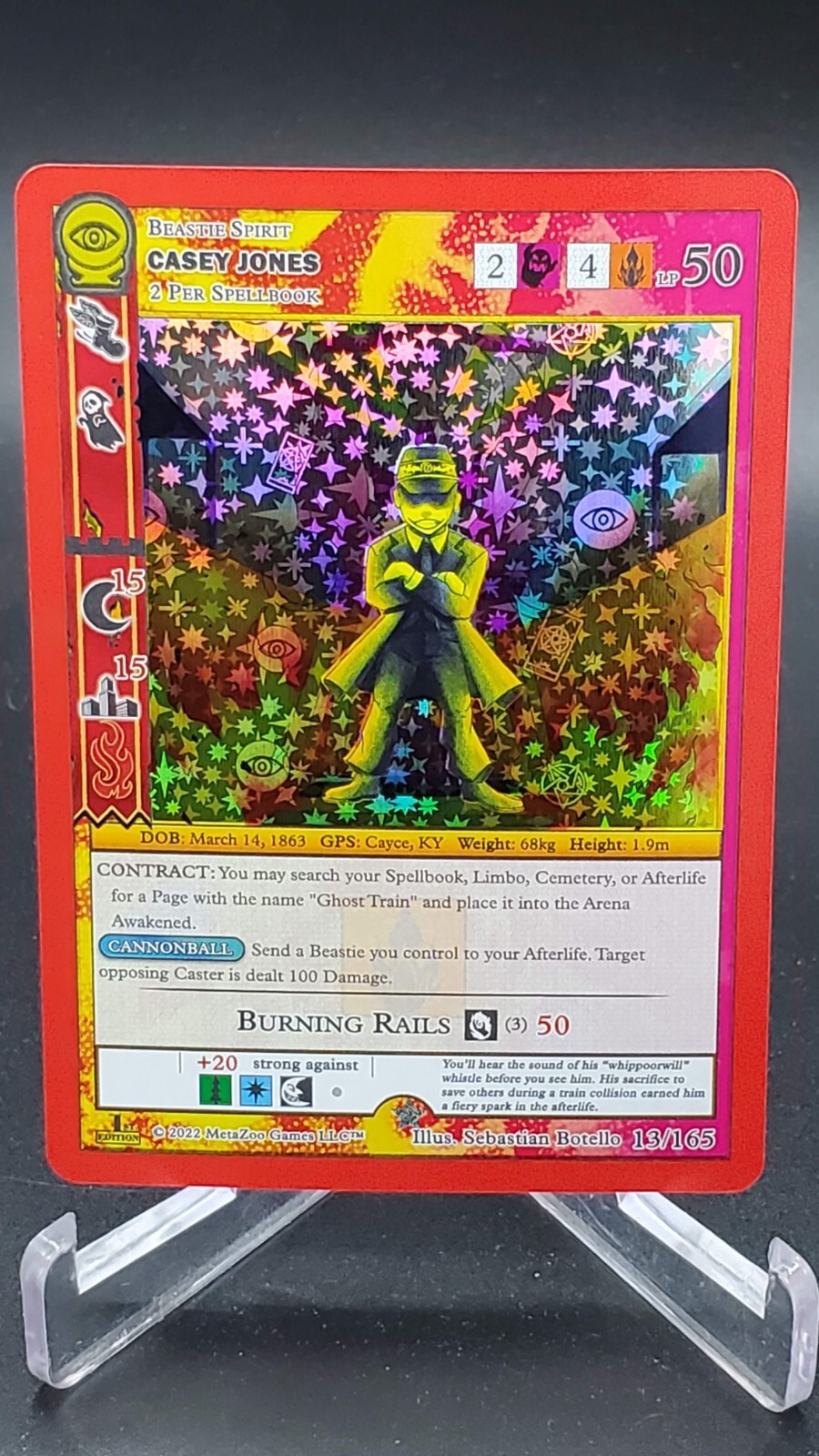 Casey Jones 13/165 MetaZoo Seance 1st Edition Full Holo Card NM/MINT | eBay