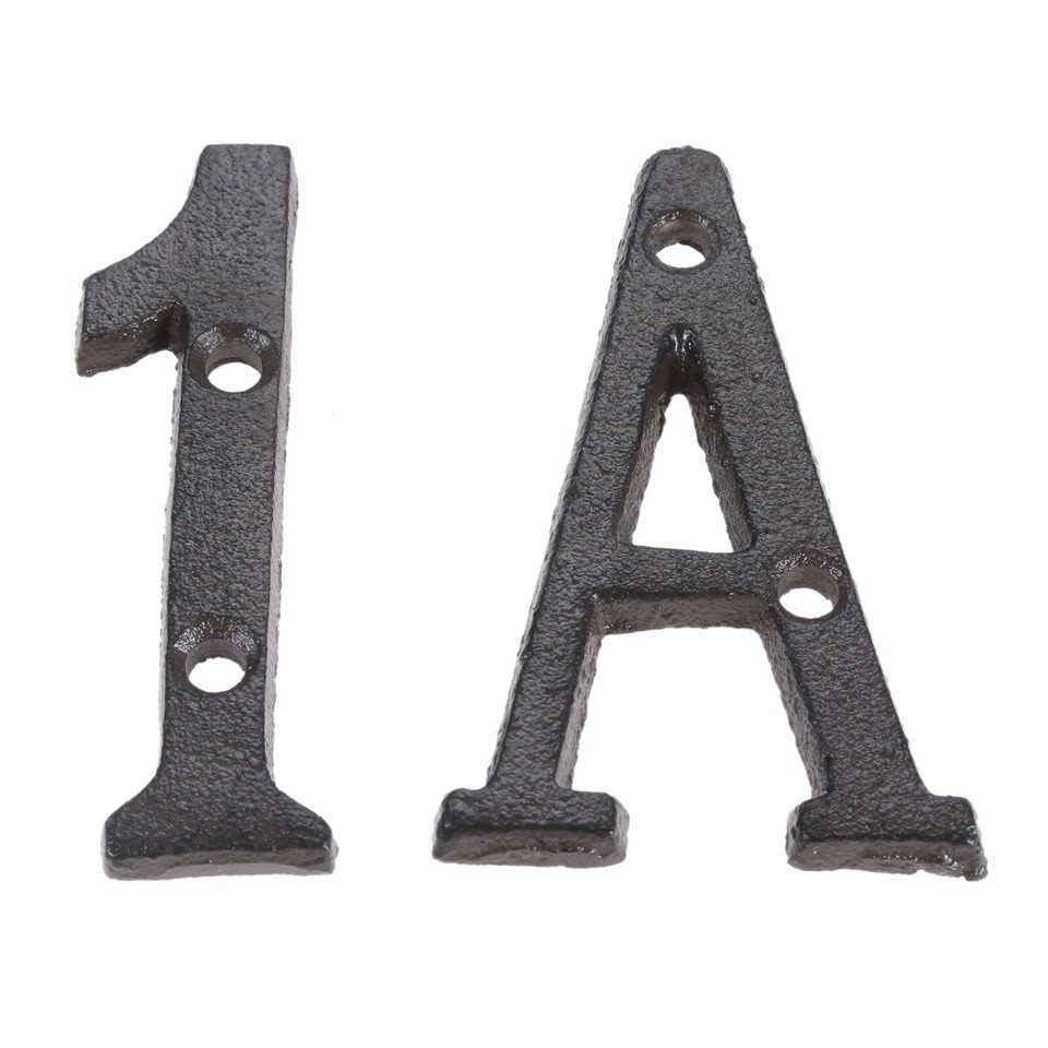 Iron Cast Letters Metal Alphabet Retro Metal Letters House Shop Address ...