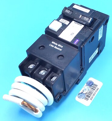 Circuit Breaker Siemens QF250 QF250A 50 Amp 2 Pole 120/240V GFCI | eBay