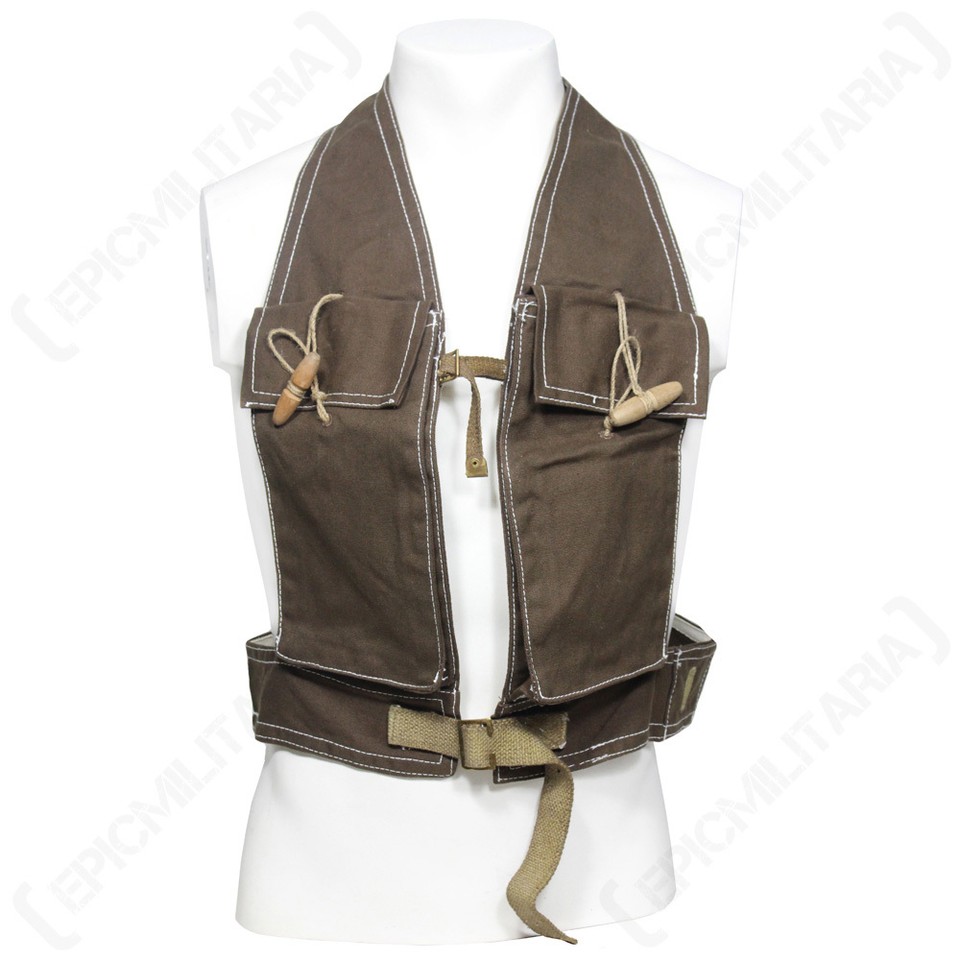 British Army BREN VEST - Commando Airborne WW2 Skeleton Assault Jerkin ...