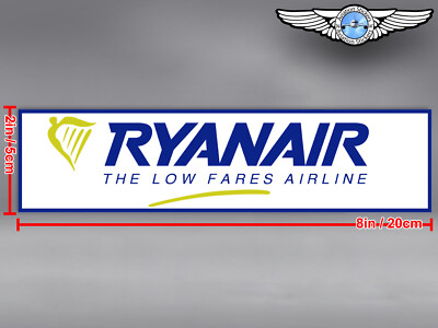 RYANAIR RYAN AIR RECTANGULAR LOGO STICKER / DECAL | eBay