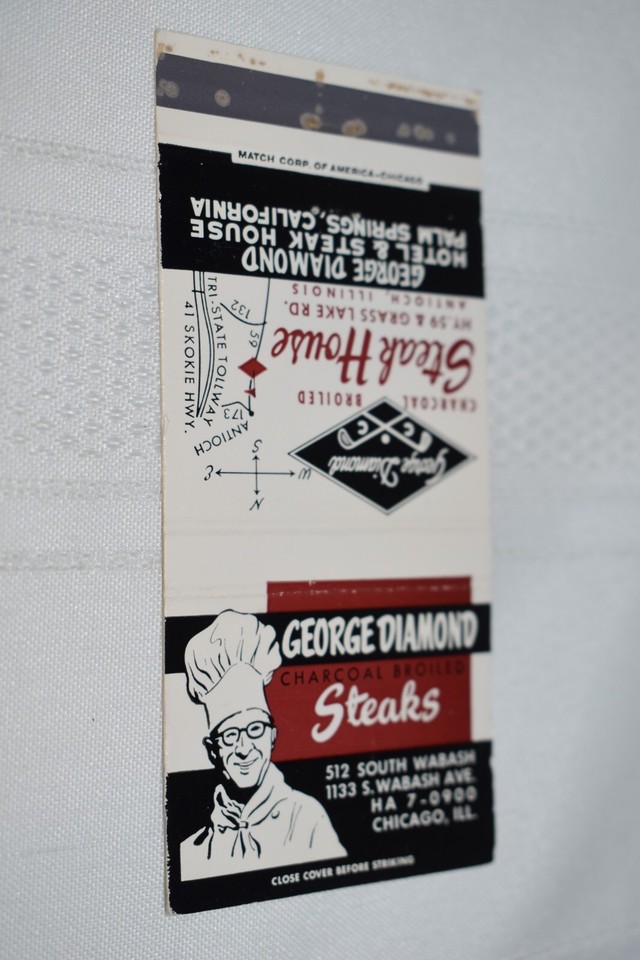George Diamond Illinois California 30 Strike Matchbook Cover | eBay