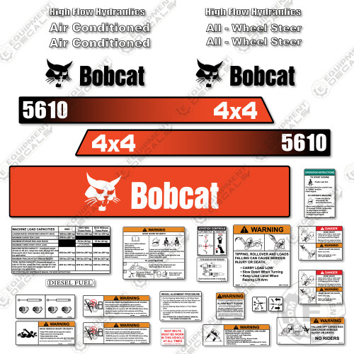 Fits Bobcat 5610 Decal Kit 4x4 Tool Carrier Utility Vehicle Decals New ...