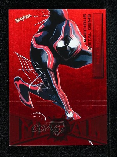 2022 UD Marvel Metal Universe Spider-Man PMG Red 40/100 Miles Morales ...