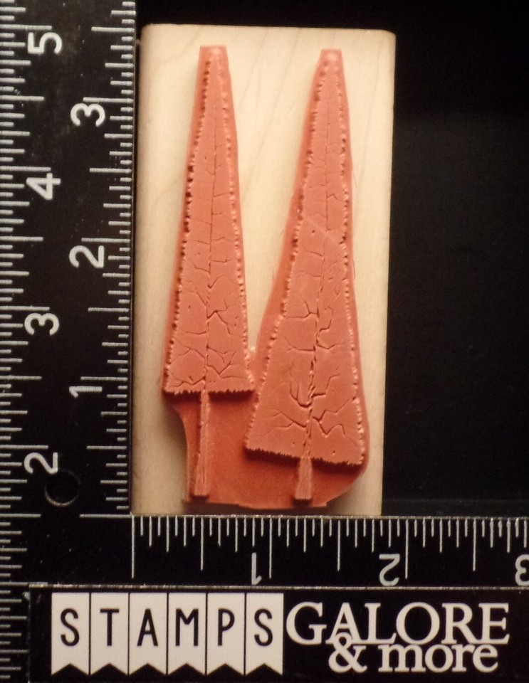 Stampin' Up! RUBBER STAMPS 2006 BOLD PINE EVERGREEN TREES BRANCHES ...