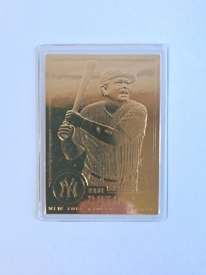 Babe Ruth 1996 Danbury Mint Sealed 22kt Gold Card #30 New York Yankees ...