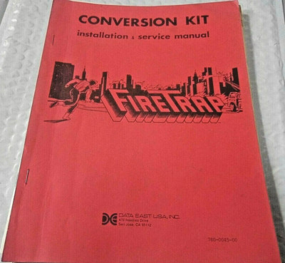 1986 Video Arcade Game Fire Trap Conversion Kit Installation Service ...