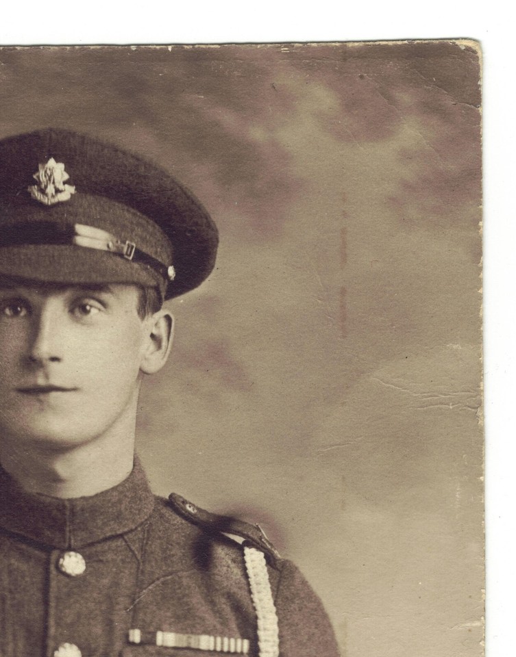 WW1 photo Croix de Guerre medal winner soldier, Worcestershire Regiment ...