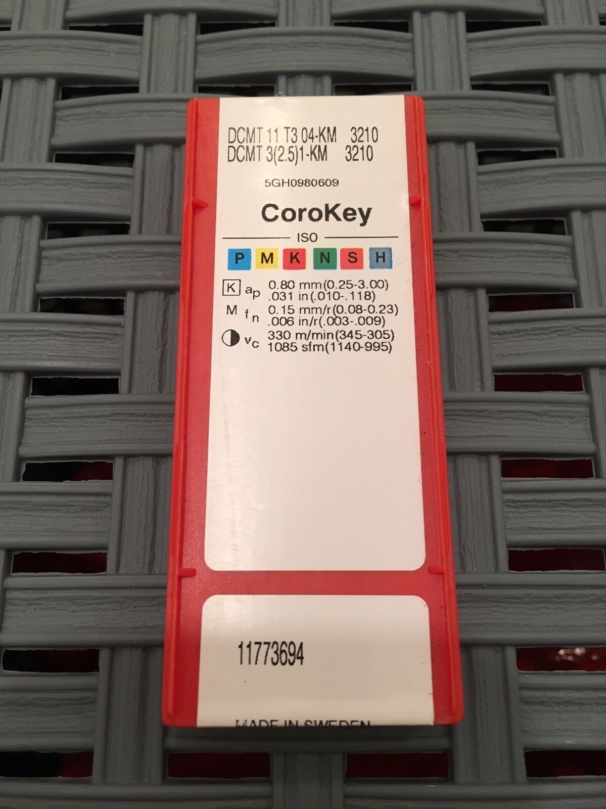 1x EINZELN!! SANDVIK DCMT 11 T3 04-KM 3210 Wendeplatten DCMT 11T304 KM ...