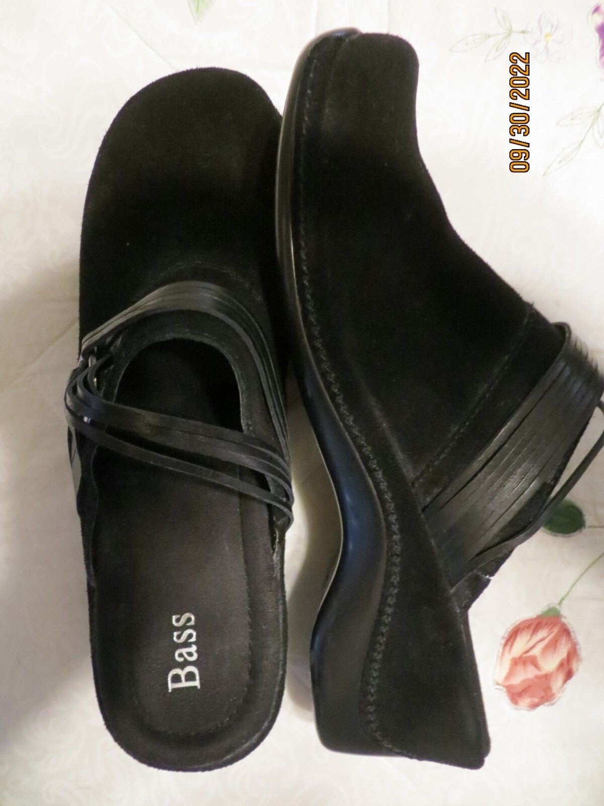 Women's Size 10M BLACK Slip On Clogs by BASS Cushion Step NEW | eBay