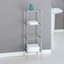 Chrome 4 Tier Wire Narrow Shelving Storage Rack Organizer Tower Kitchen ...