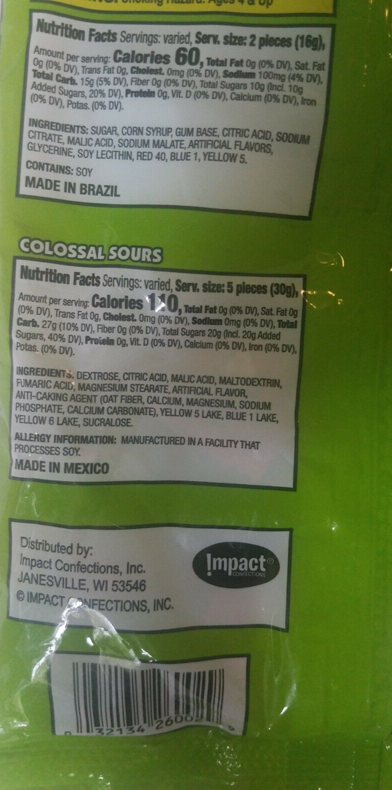 Warheads 35pc Pucker Party Pack Sour Pops Extreme Colossal Mix 7oz Bag ...