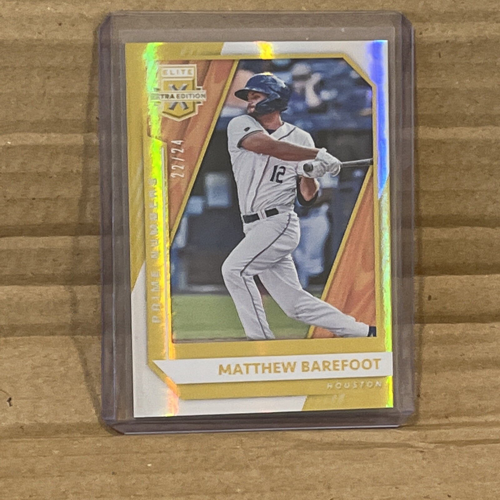 2021 Panini Elite Extra Edition Matthew Barefoot 22/24 Houston | eBay