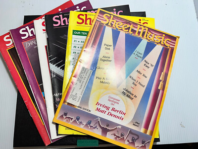 Sheet Music Magazine “1991” Complete Full Year 6 Issues - VG+ Condition ...