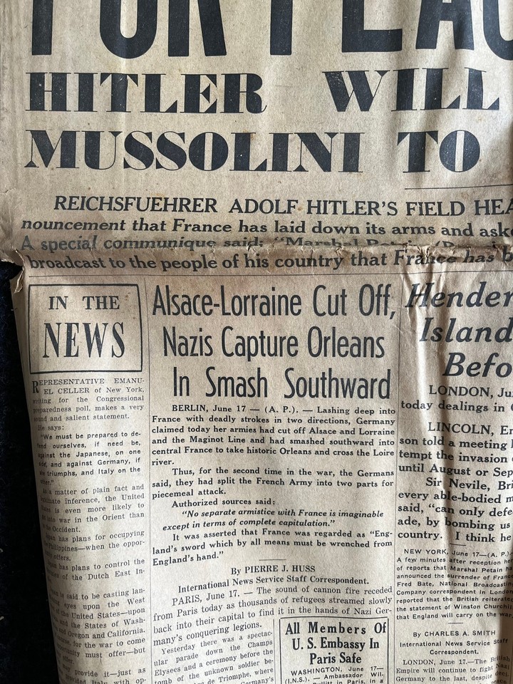 1940 WW2 French Surrender to Germany - Paris Falls World War 2 ...