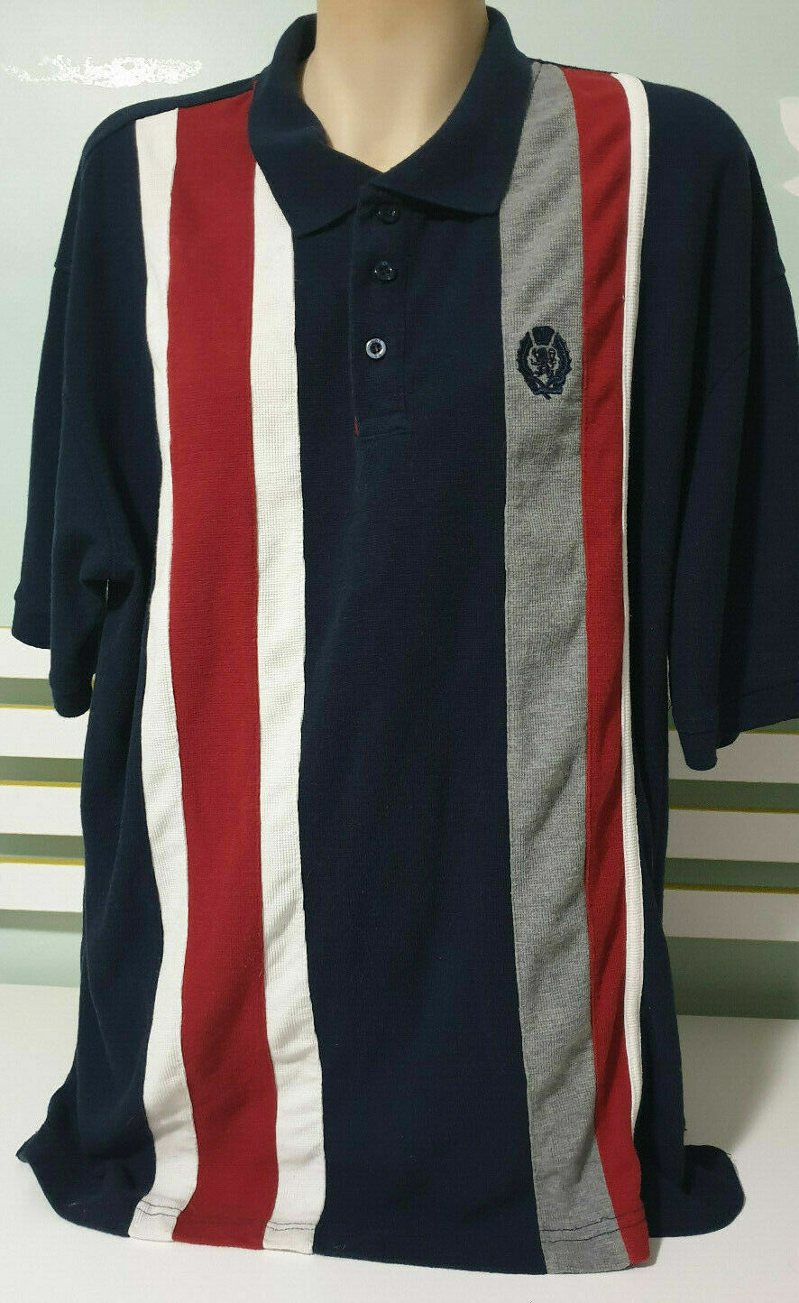 MENS 2XL SHIRT BLUE NAVY BOTANY BAY TRADERS LOWES MENS XXL COLLARED ...