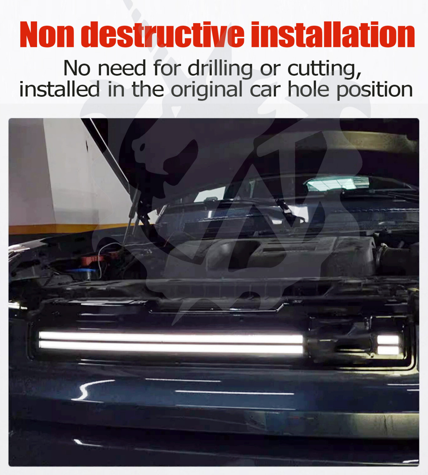 LED Light Radiator Mesh Grille Front Grill for LR Defender 110 90 130 ...