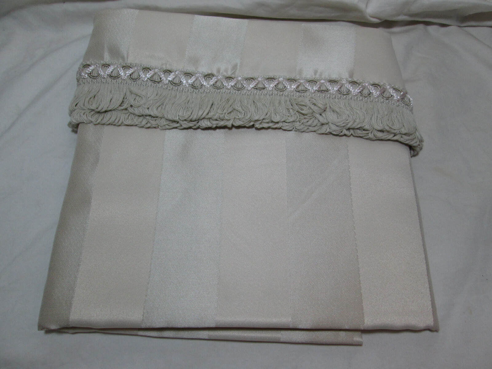 Waterford Luxury Window Tailored Valance 55"x18" DUNLOE Platinum ...