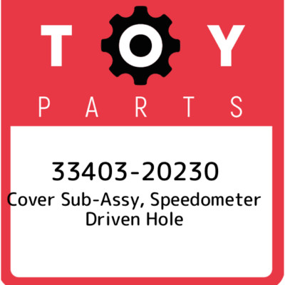 33403-20230 Toyota Cover sub-assy, speedometer driven hole 3340320230 ...