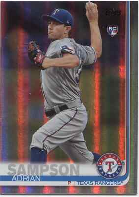ADRIAN SAMPSON 2019 Topps Update RAINBOW FOIL - TEXAS RANGERS - #US219 ...