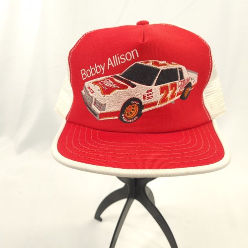 Vintage Bobby Allison Hat Snapback Trucker Cap Racing #22 Miller USA | eBay