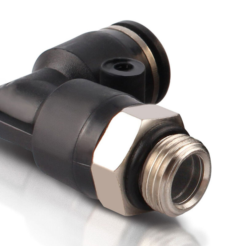 Pneumatic Push In Fitting Air Water Pipe - 90° Male Elbow Stud 3/4/5/6 ...