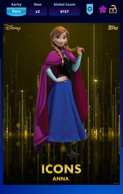 Topps Disney Collect Digital Classic Icons ANNA Motion Rare | eBay